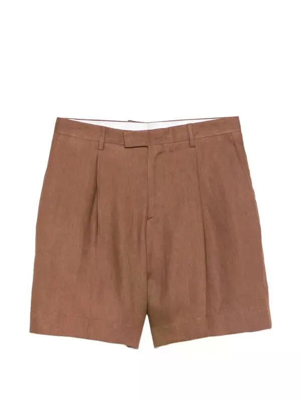 LARDINI Pleated Flap Pocket Shorts