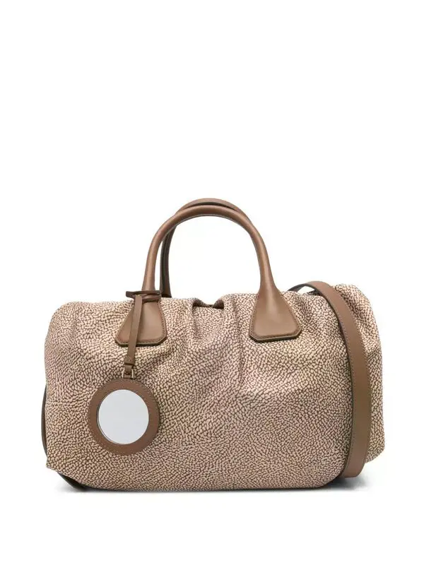 Borbonese Printed Handle Tote Bag