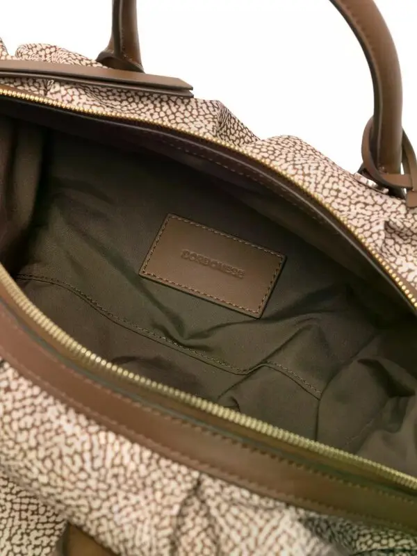 Borbonese Printed Handle Tote Bag