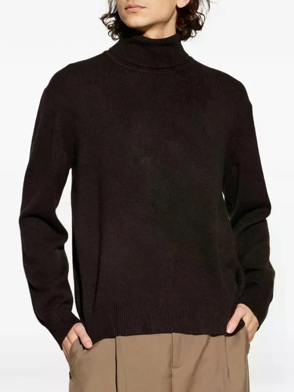 LISA YANG Roll Neck Sweater - Brown