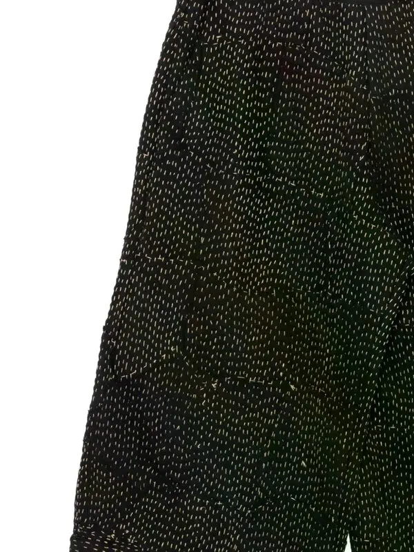 By Walid Re-patch Cropped Trousers