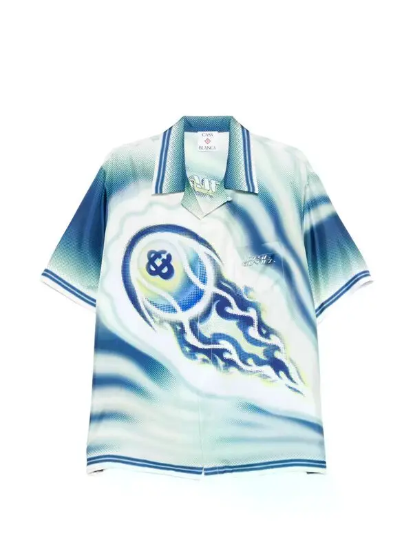 Casablanca The Art Of The Serve Shirts - Blue