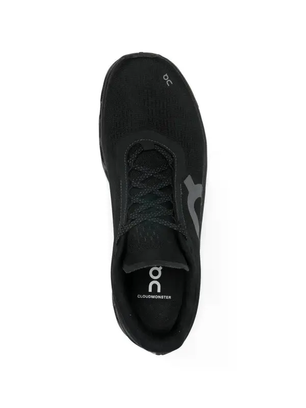 On Cloudmonster Lace-up Sneakers - Black