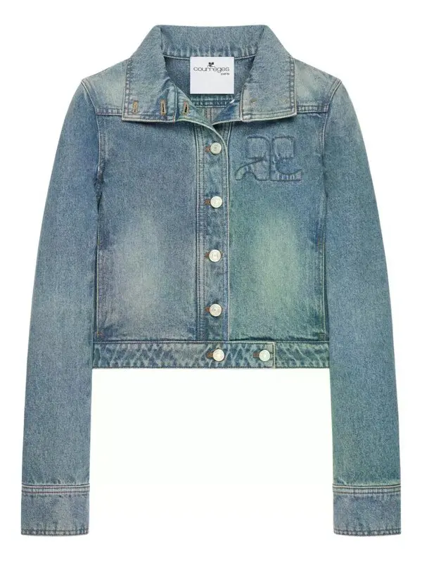 COURREGES Reedition Embroidered Denim Jacket