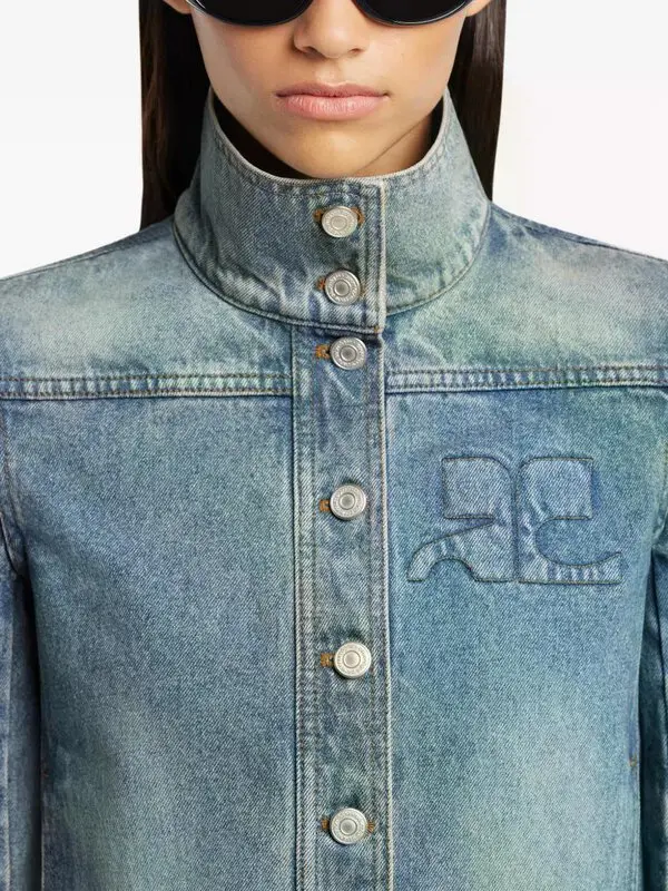 COURREGES Reedition Embroidered Denim Jacket