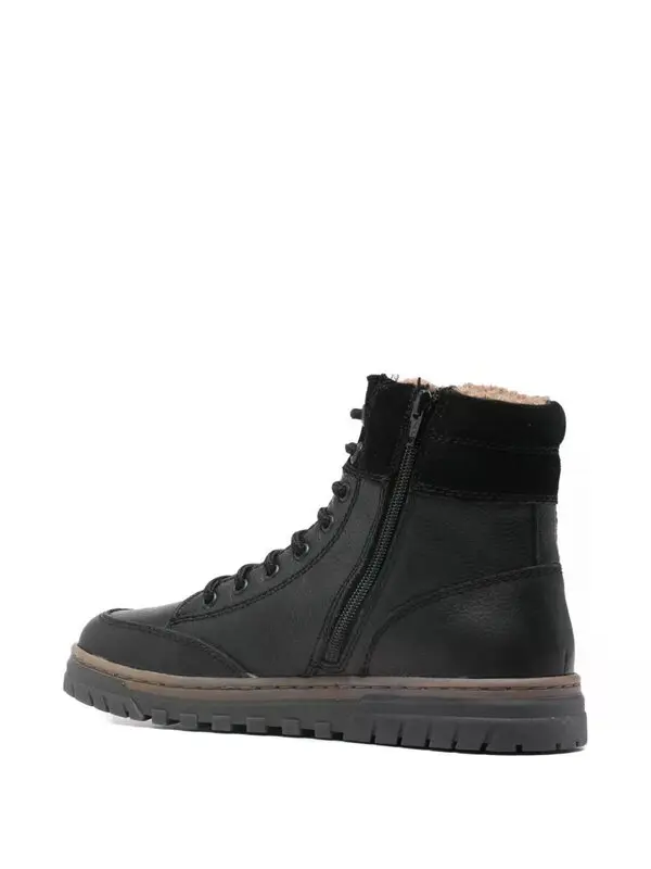 BUGATTI Leather Lace-up Ankle Boots