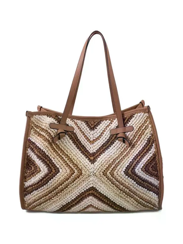GIANNI CHIARINI Marcella Woven Tote Bag - Neutrals