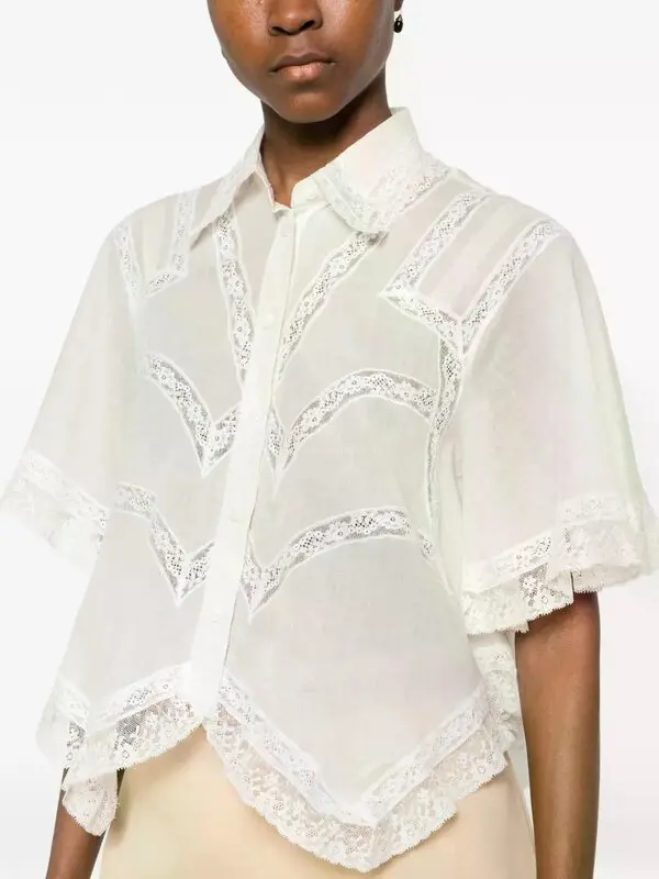Ermanno Scervino Lace-panel Shirt