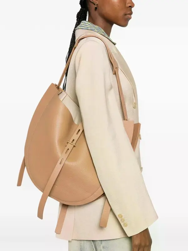 MINOBOSSI Liz Leather Shoulder Bag - Neutrals