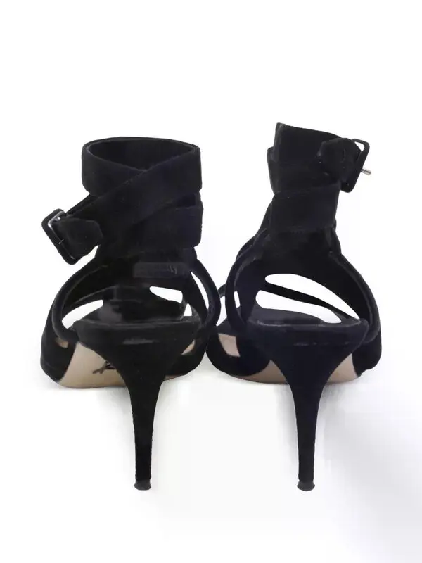 PAUL ANDREW Strappy Suede Heeled Sandals