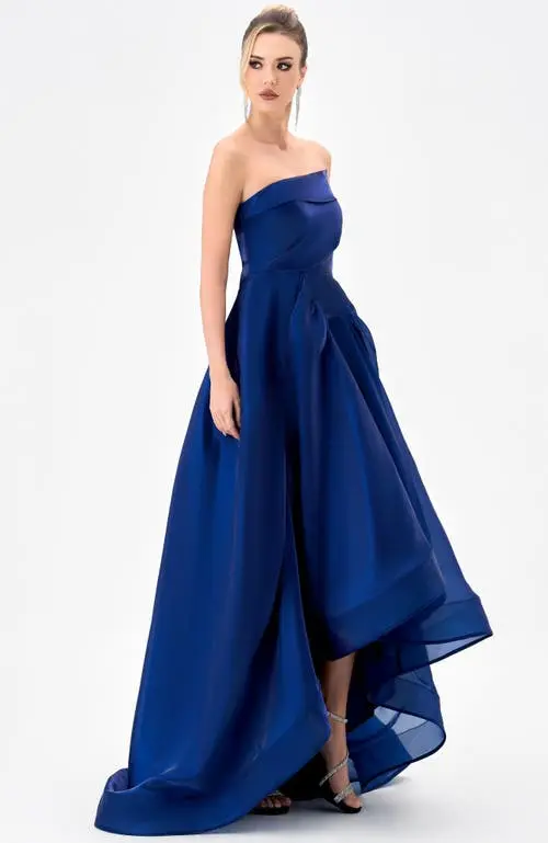 BARIANO Asymmetric Hi-low Gown