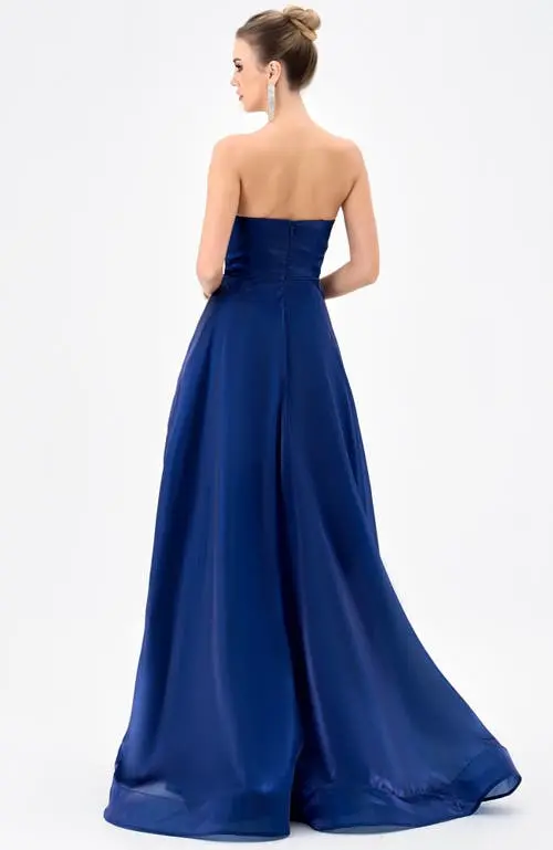 BARIANO Asymmetric Hi-low Gown