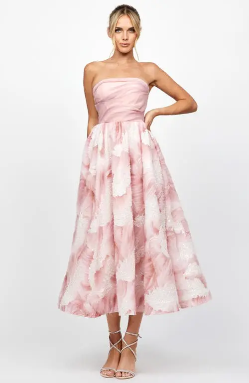 BARIANO Briee Strapless Midi Dress