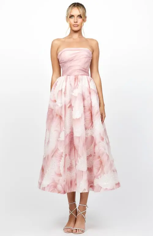 BARIANO Briee Strapless Midi Dress