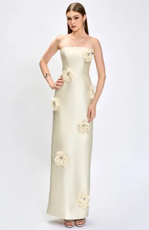 BARIANO Kezia 3d Floral Maxi Gown
