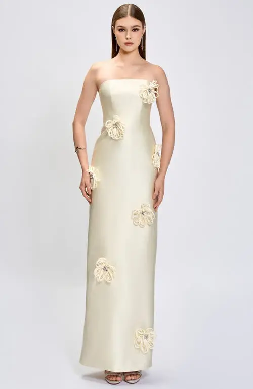 BARIANO Kezia 3d Floral Maxi Gown