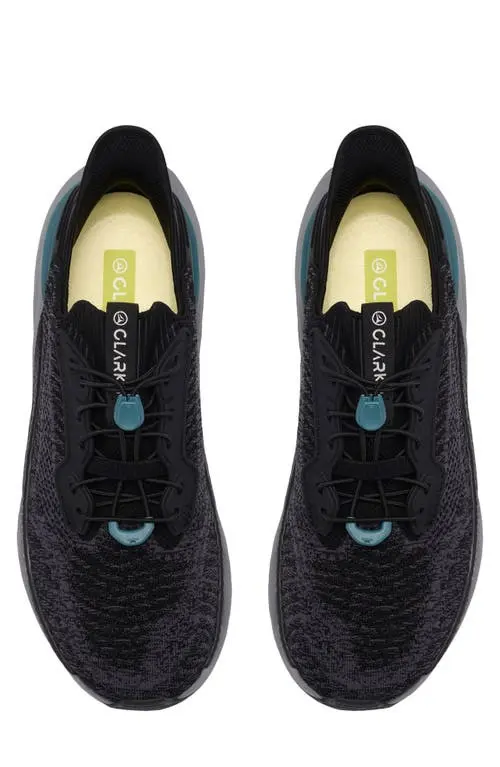 Clarks Pace Rise Athletic Sneakers - Black Multi