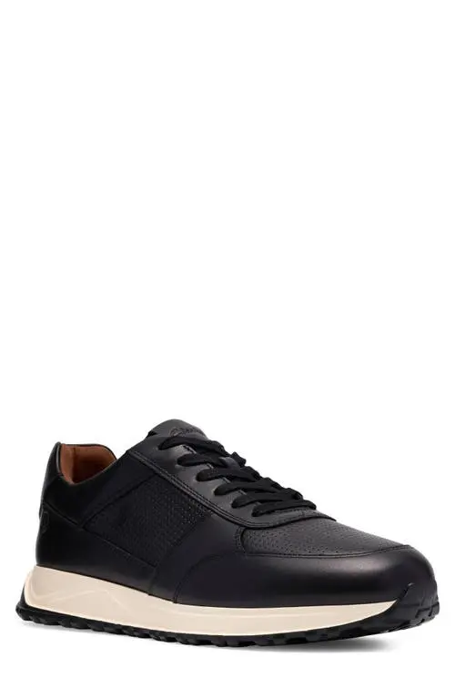 Clarks Radwell Leather Lace-up Sneakers - Black Leather