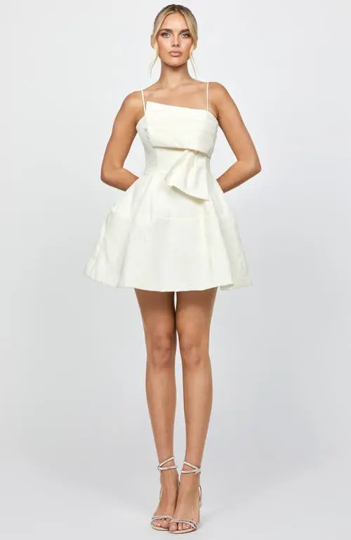 BARIANO Kaelynn Bow Mini Dress