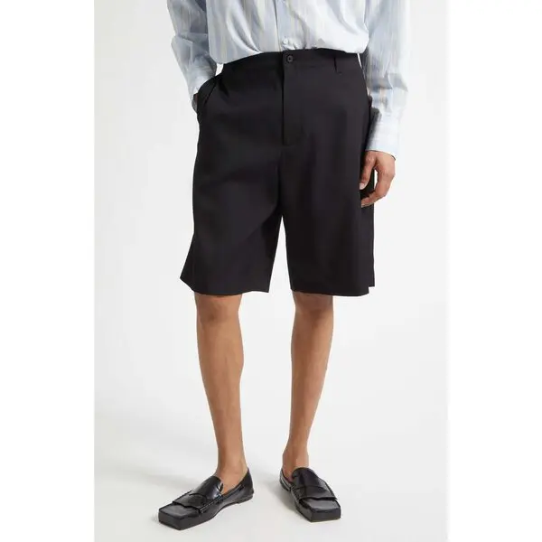Jacquemus Le Short Camargue Virgin Wool Shorts - Black