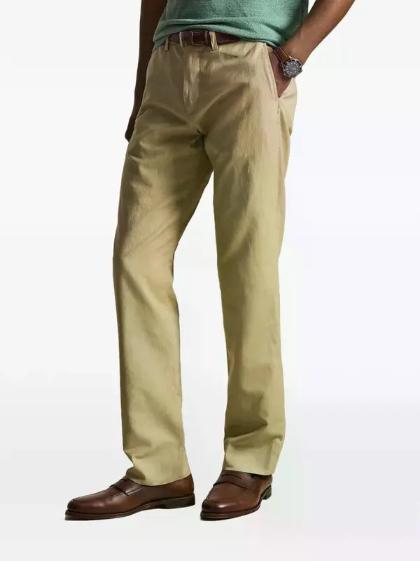 Polo Ralph Lauren Embroidered Chino Trousers - Neutrals