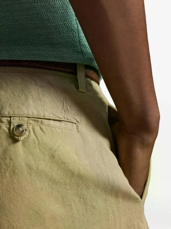 Polo Ralph Lauren Embroidered Chino Trousers - Neutrals