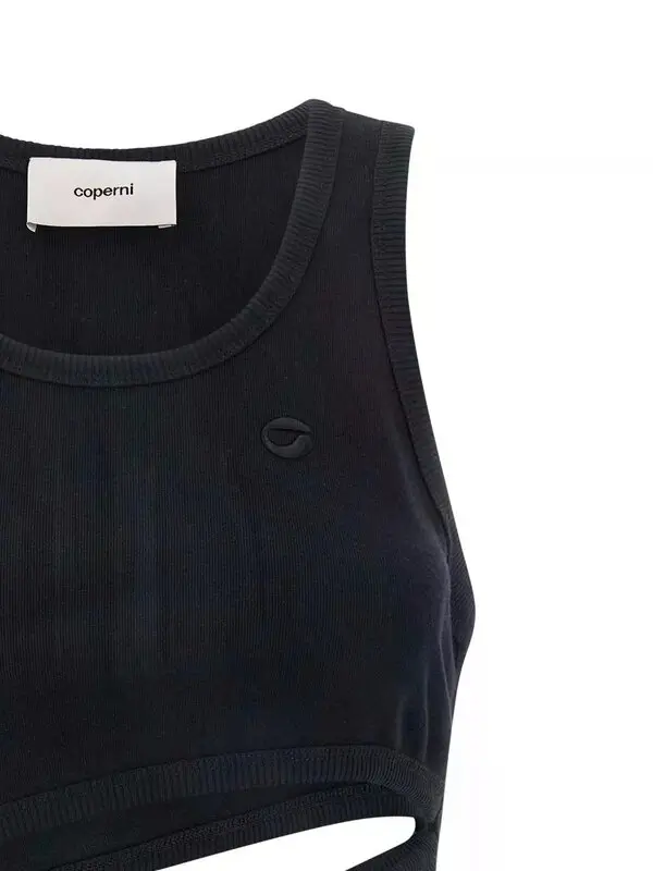 Coperni Spiral Tank Top - Black