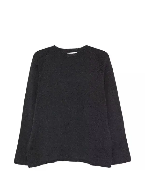 LANEUS Crew-neck Long-sleeve Sweater