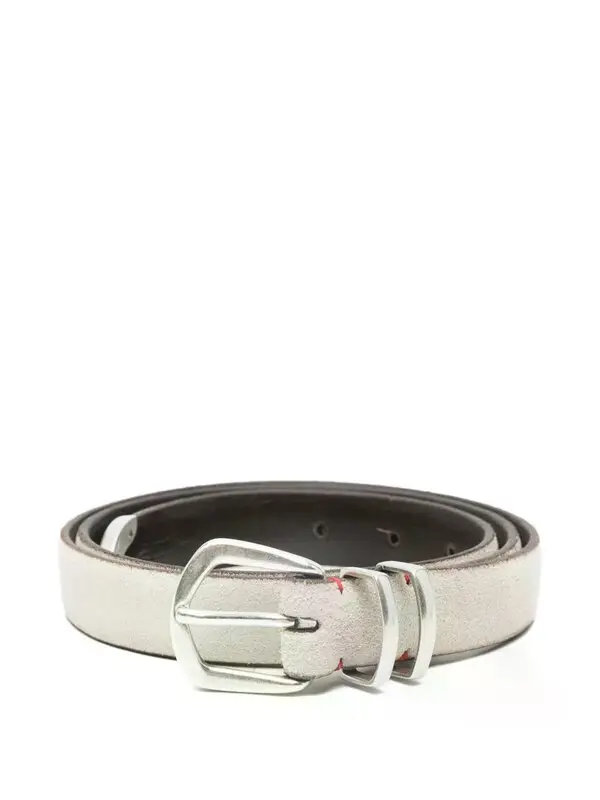 Eleventy Suede Belt - Neutrals