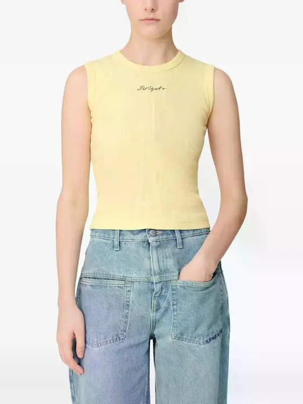 Axel Arigato Ribbed Scoop-neck Tank Top