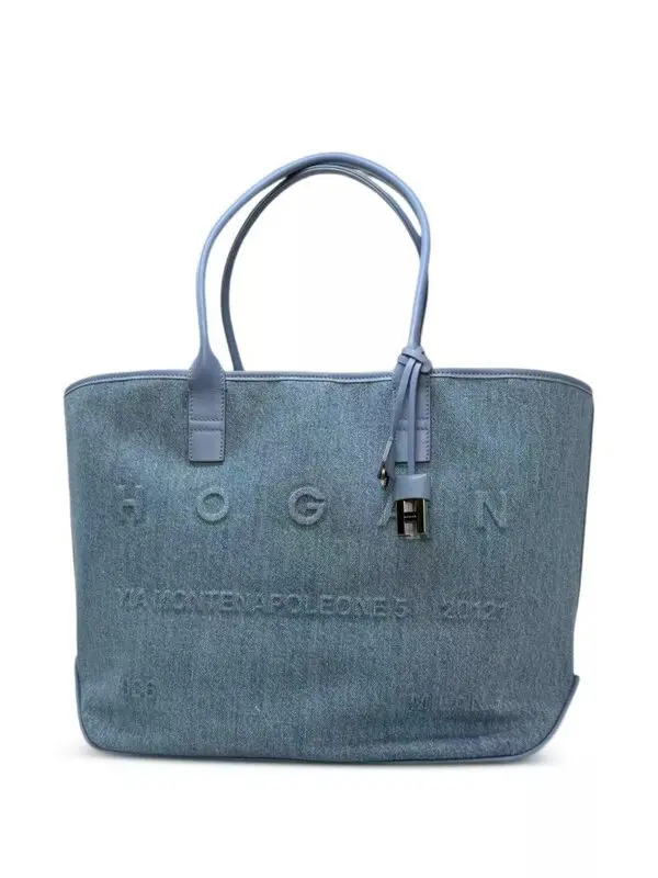 Hogan Embossed Shopping Tote Bag