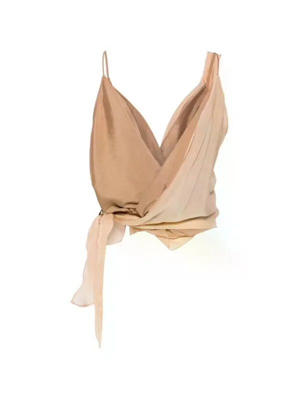 ALYSI V-neck Tie Top