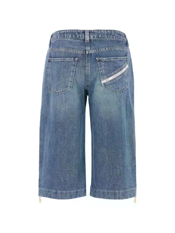 Elisabetta Franchi Denim Zip Shorts