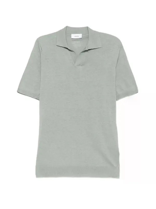 LARDINI Collared Short-sleeve T-shirt - Green