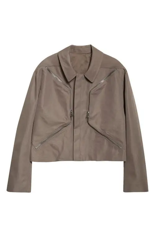 Rick Owens Heizer Cropped Jacket - Dust