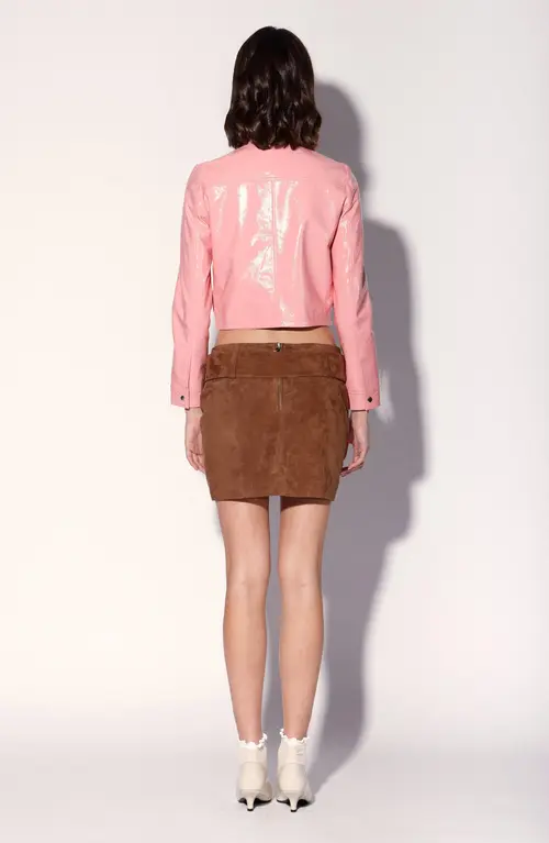 Walter Baker Vivian Mini Leather Skirt
