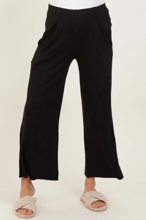 PINKBLUSH Wide Leg Ankle Lounge Pants
