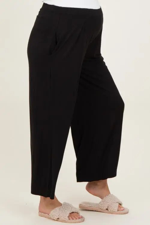 PINKBLUSH Wide Leg Ankle Lounge Pants