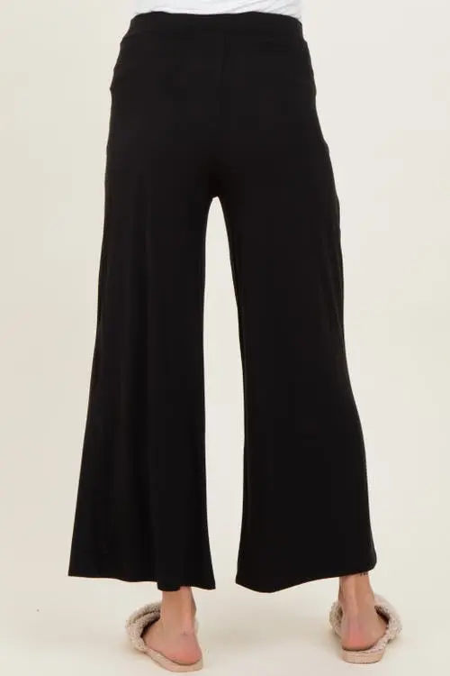 PINKBLUSH Wide Leg Ankle Lounge Pants