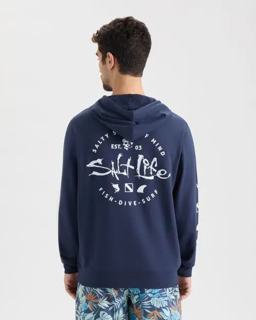 SALT LIFE Iconic Badge Pullover Hoodie