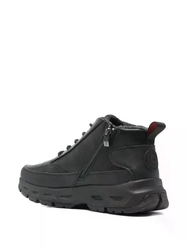 BUGATTI Embossed Lace-up Booties