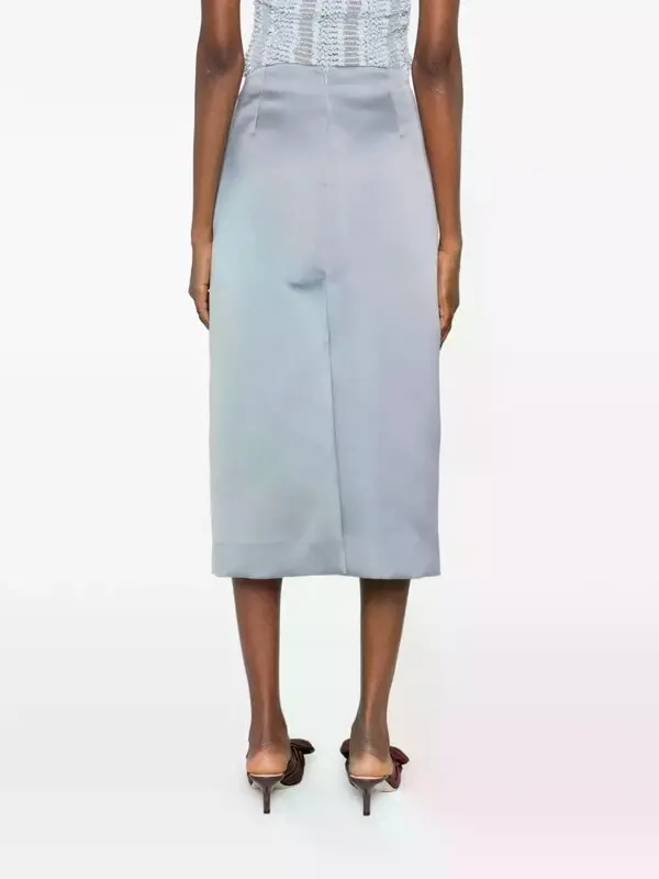P.a.r.o.s.h Satin Midi Skirt