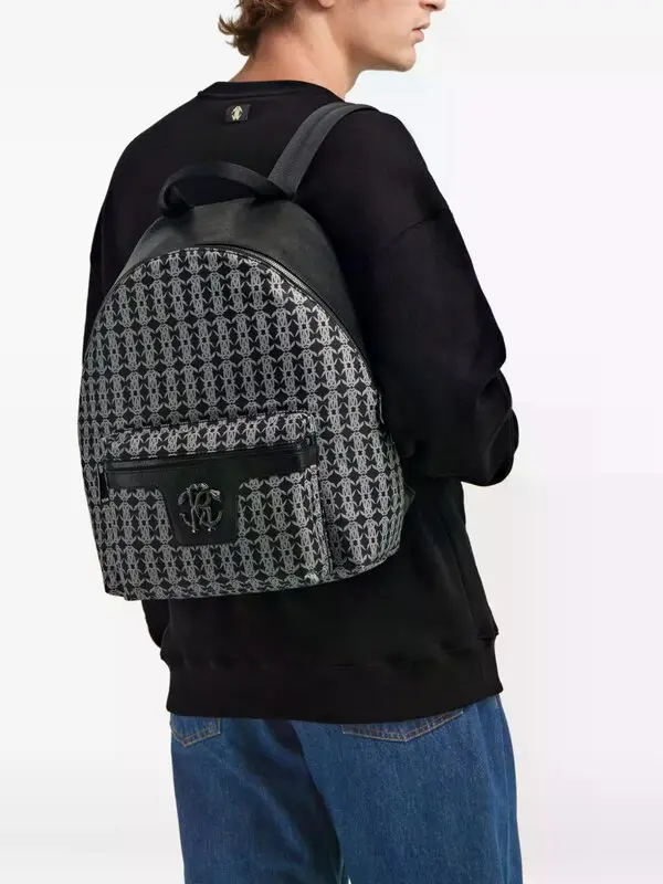 Roberto Cavalli Monogram Backpack