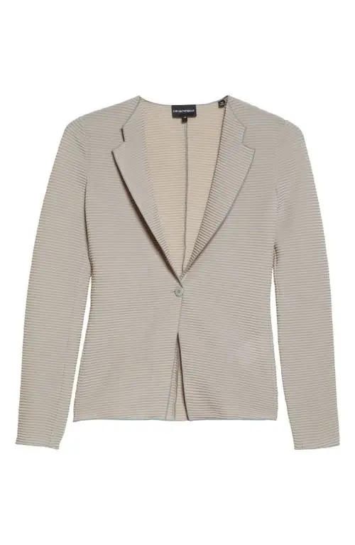 Emporio Armani One-button Rib Jersey Jacket