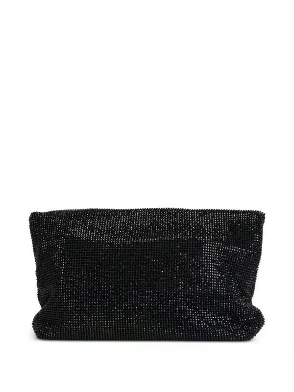 TWENTY FOURHAITCH Beaded Ruched Clutch