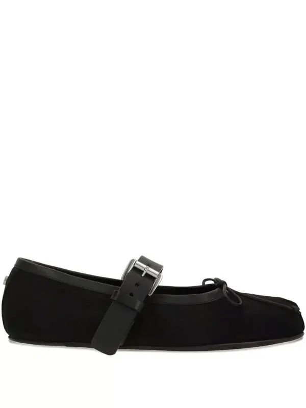 ANN DEMEULEMEESTER Zoey Buckled Ballet Flats - Black