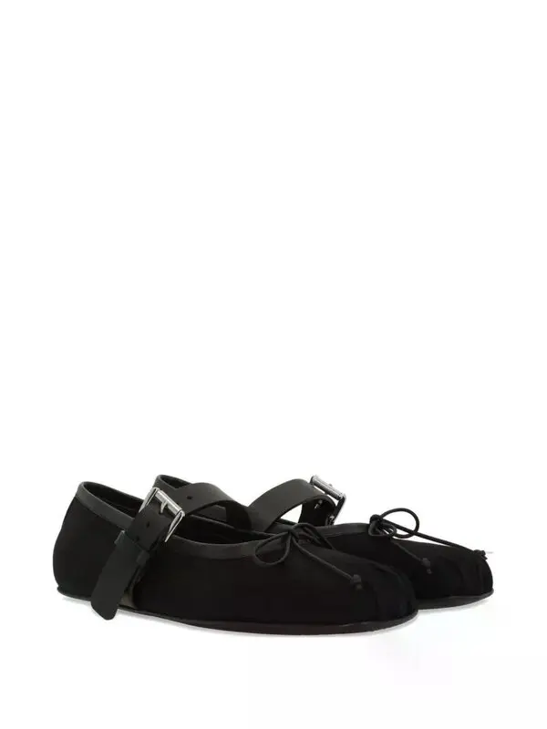 ANN DEMEULEMEESTER Zoey Buckled Ballet Flats - Black
