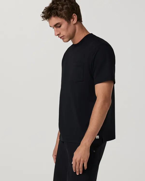 Vuori Short Sleeve Ponto Pocket T-shirt Relaxed Fit - Black