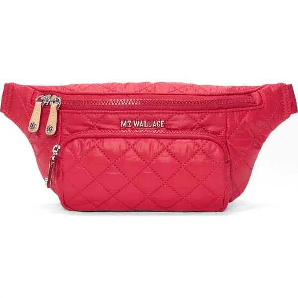 Mz Wallace Small Metro Quilted Nylon Sling Bag - Apple