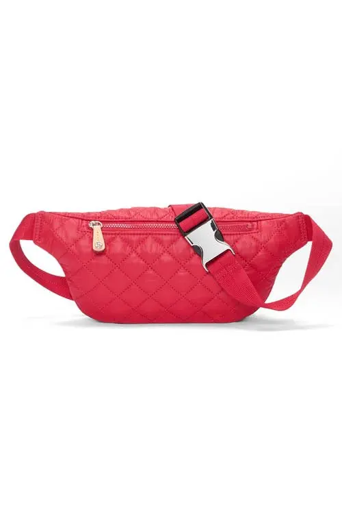 Mz Wallace Small Metro Quilted Nylon Sling Bag - Apple
